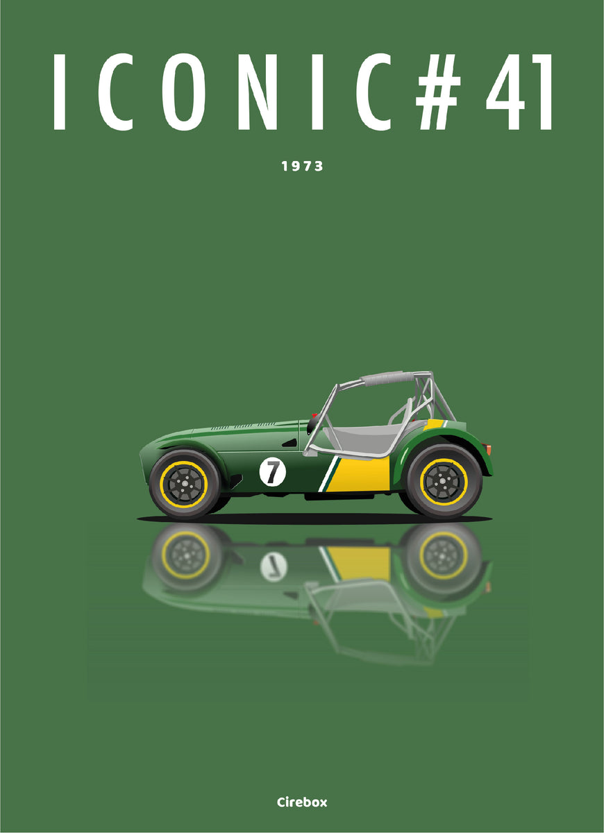 Affiche ICONIC CATERHAM SEVEN – ICONIC CAR TOONS by Cirebox
